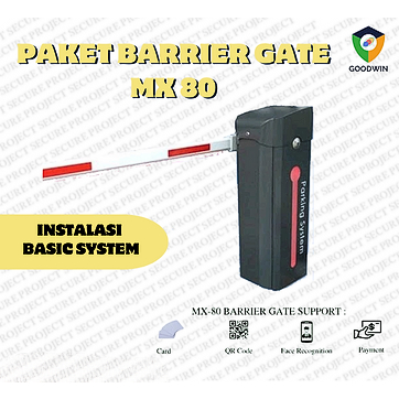 Jual Paket Barrier Gate Mx 80 Palang Parkir Otomatis Instalasi Basic 