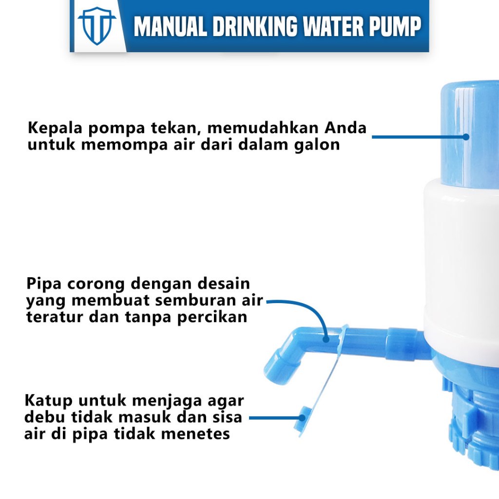 Jual Todax Pompa Galon Manual Drinking Water Pump Dispenser Water Pump ...