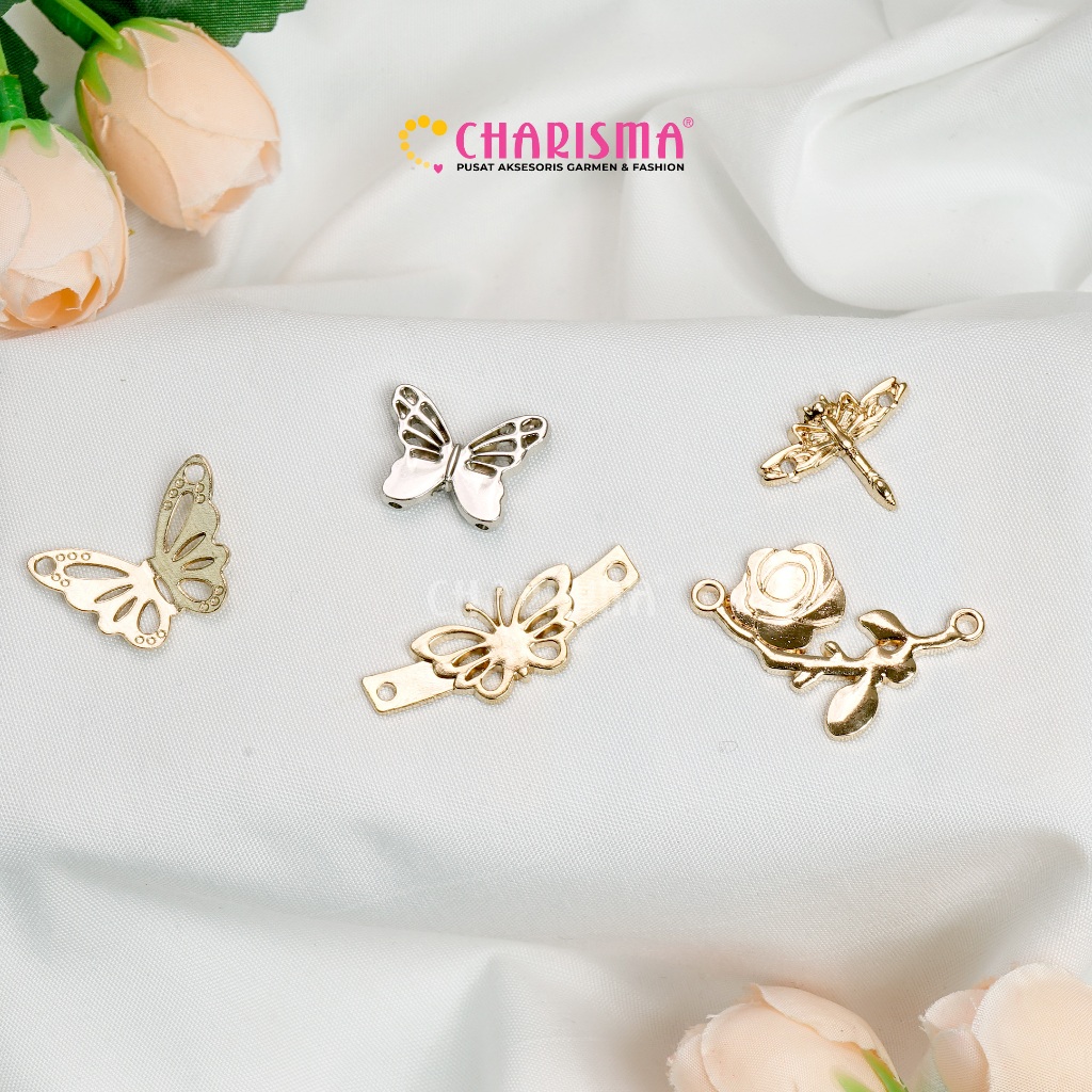 Jual Charisma Label Plat Besi Motif 5 - Label Tag Besi / Plat Hijab ...