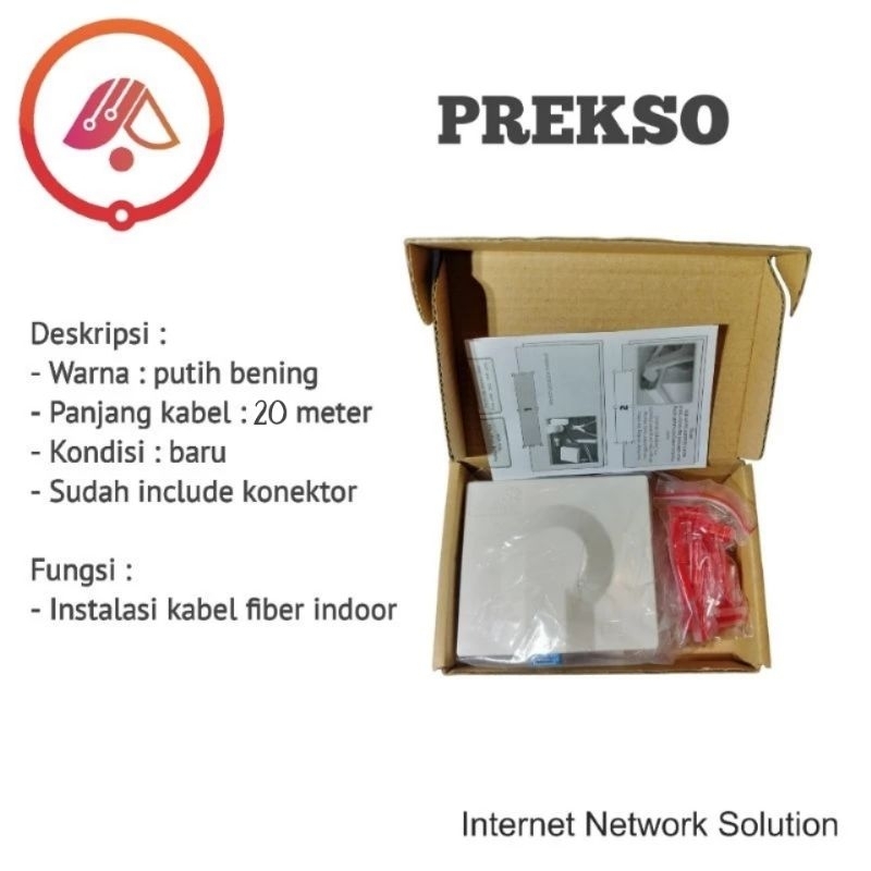 Jual PREKSO/ kabel fiber bening untuk instalasi indoor (20 Meter ...