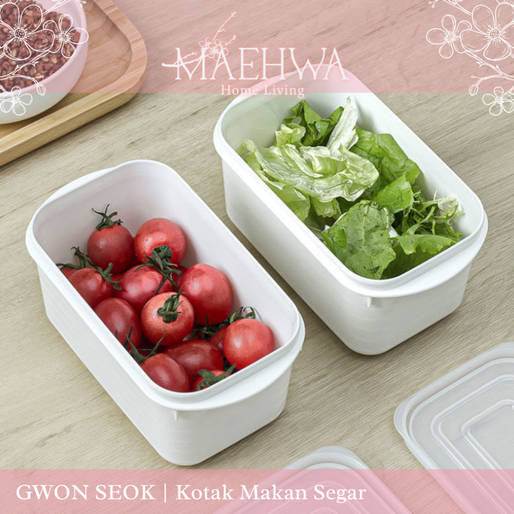 Jual 【MAEHWA】GWON SEOK Wadah Simpan Kulkas Makanan Transparan Wadah ...