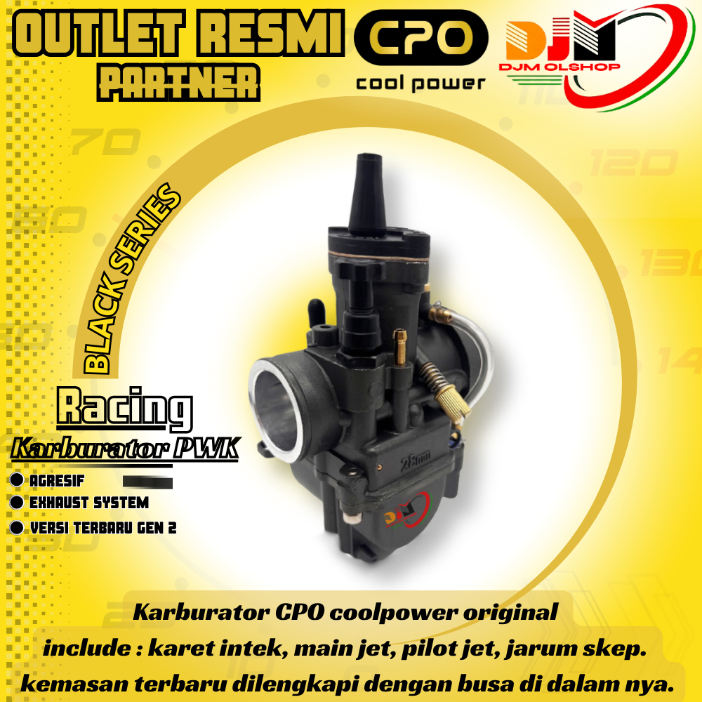 Jual Karburator CPO Pwk 28 30 32 34 - Karbu Kotak Original Black Series | Shopee Indonesia