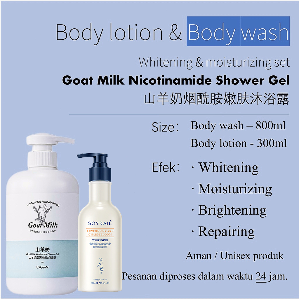 Jual Whitening Body Wash Goat Milk Sabun susu kambing Sabun mandi cair ...