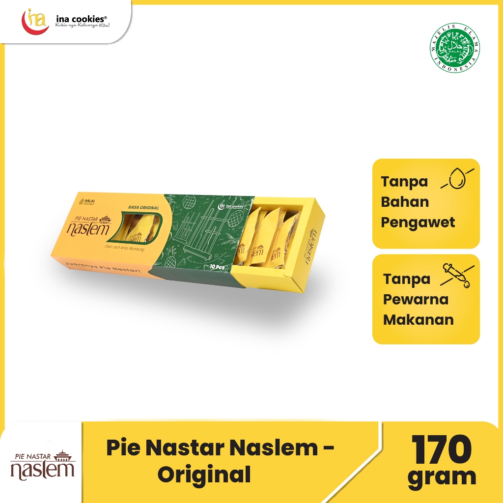 Jual Pie Nastar Naslem Original isi 10 pcs Oleh-Oleh Bandung by Ina ...
