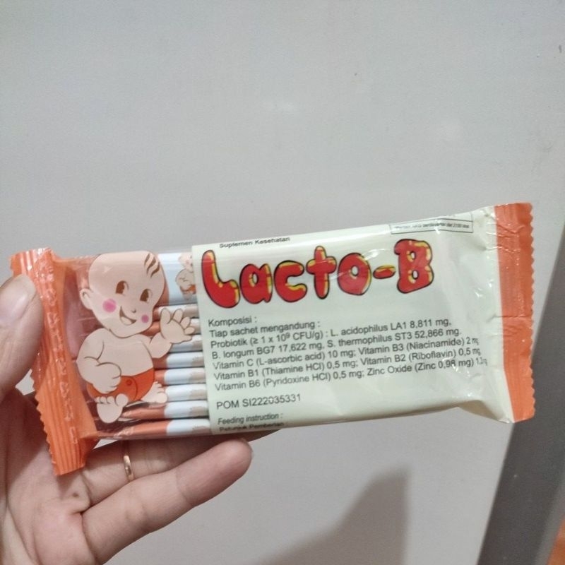 Jual LACTO-B Lacto B 10 sachet probiotik prebiotik pencernaan anak ...