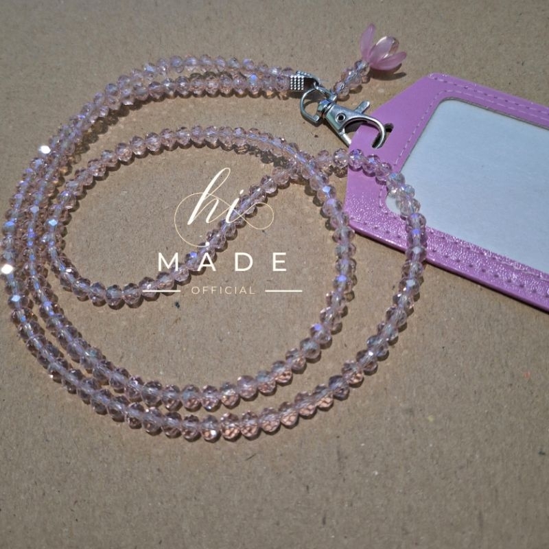 Jual Lanyard crystal name tag kristal tali gantung photocard holder id ...