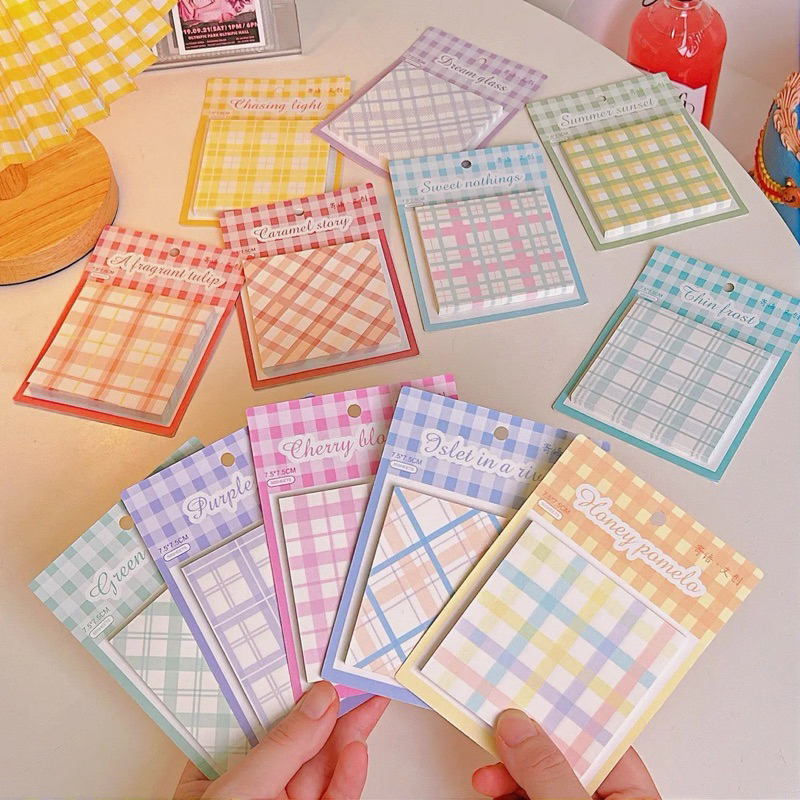 Jual [DWCORNER] Sticky Note Garis Aesthetic / Sticky Note Mini Pastel ...