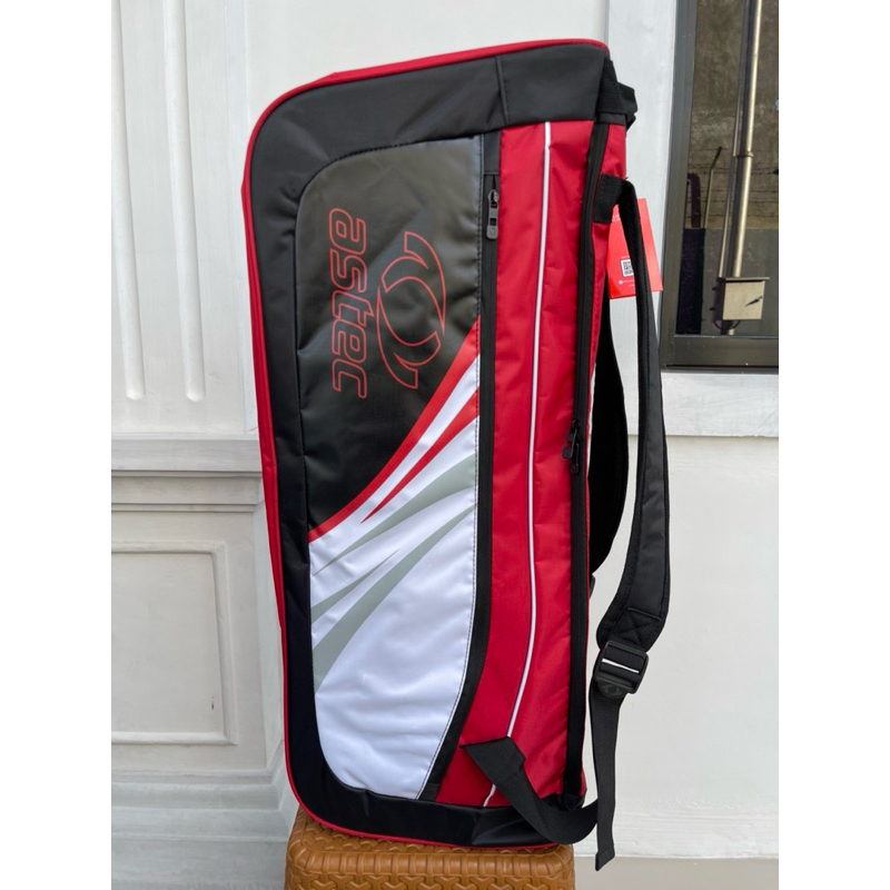 Jual TAS ASTEC BADMINTON ASC HERRO 6 RK BAG BLACK RED ASCBGU3SB2BL ...