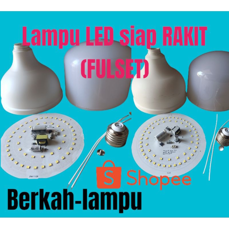 Jual LAMPU LED FULSET SIAP RAKIT | Shopee Indonesia