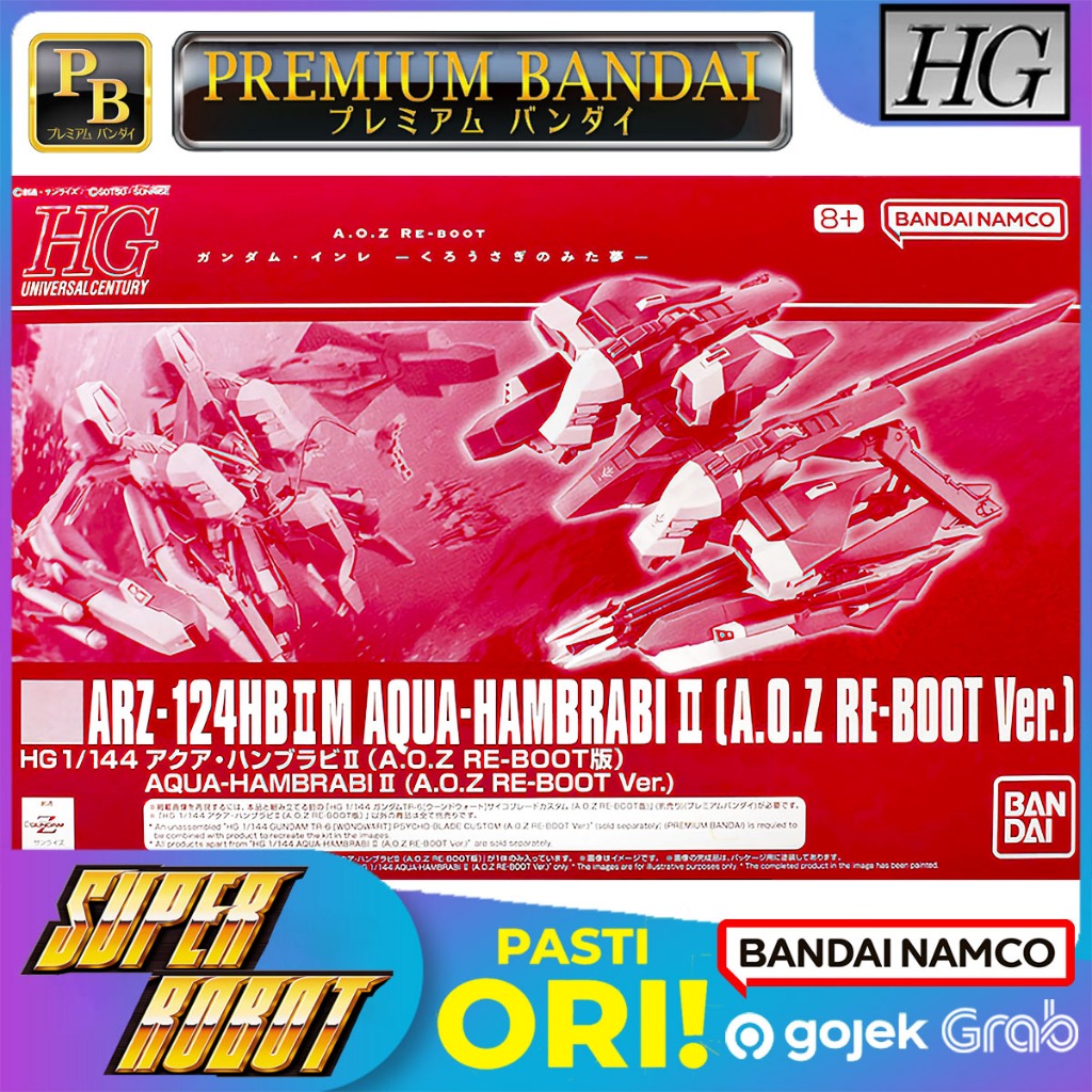 Jual 𝗕𝗔𝗡𝗗𝗔𝗜 HG Aqua Hambrabi II AOZ RE-BOOT Ver - HGUC P-BANDAI Limited ...