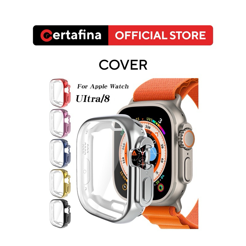 Jual Certafina Glass+Cover For Apple Watch Ultra 49mm case smartwatch ...