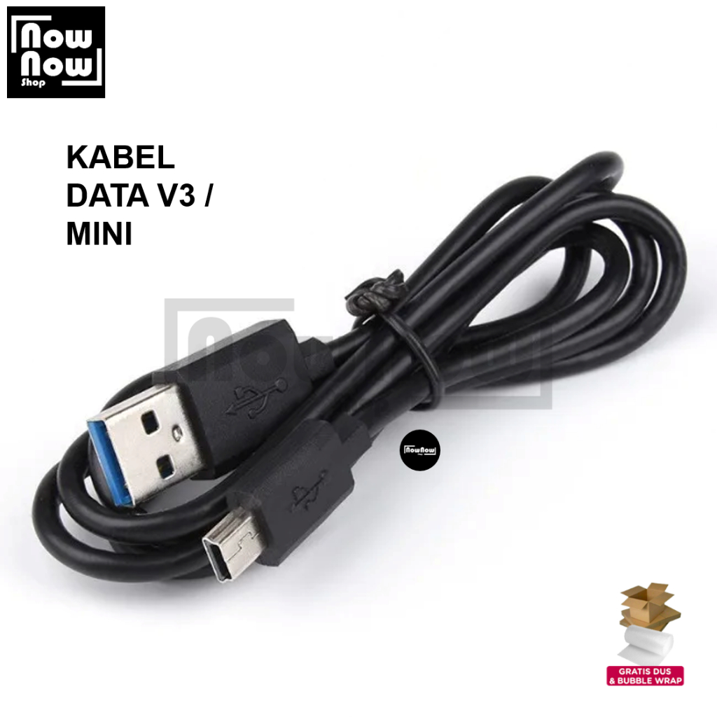 Jual Kabel Data V3 Mini USB Type B Cable Charger Cas Blackberry Nexian ...