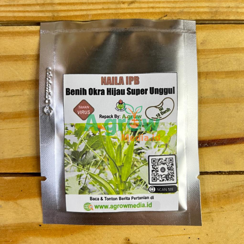 Jual 10 Benih Okra Hijau NAILA IPB F1 Bibit Biji Tahan Virus Super ...