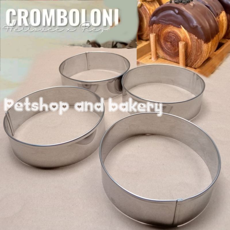 Jual 12 Pcs Ring Roti Cromboloni bomboloni ring cutter stainless ...