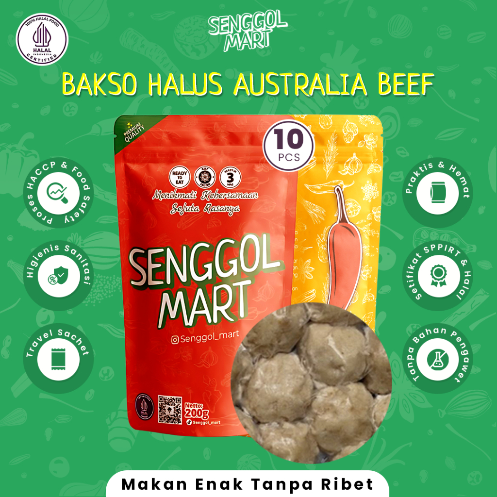 Jual Lauk Instant Bakso Halus Full Daging Sapi Asutralia Protein ...