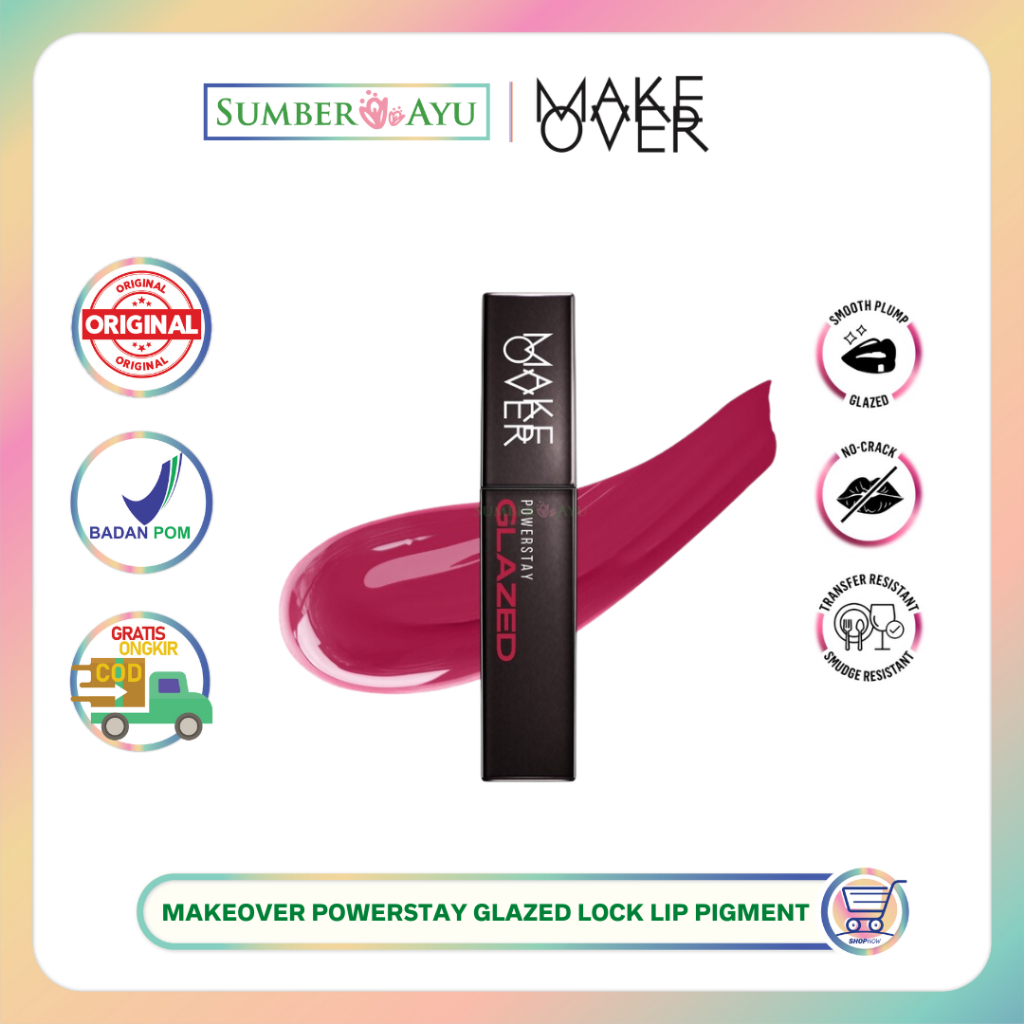 Jual SUMBER AYU MAKE OVER POWERSTAY GLAZED LOCK LIP PIGMENT | Shopee ...
