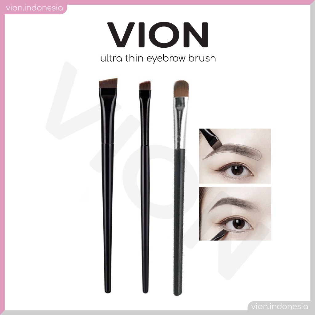 Jual VION Brush Kuas Alis Eyeliner Bahan Sintetis Super Tipis Alat ...