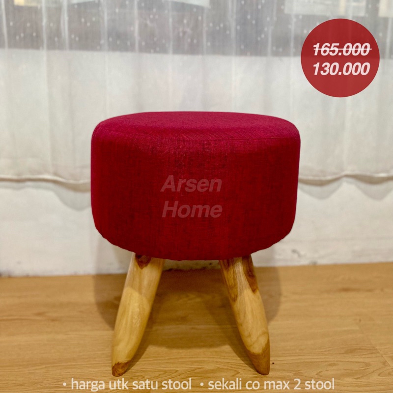Jual Stool / Stool Polos / Kursi Bulat Sofa Stool / Stool Motif / Stool ...