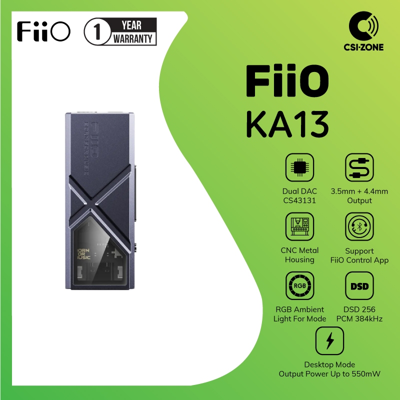 Jual FiiO KA13 Dual CS43131 Portable USB DAC Amplifier | Shopee Indonesia