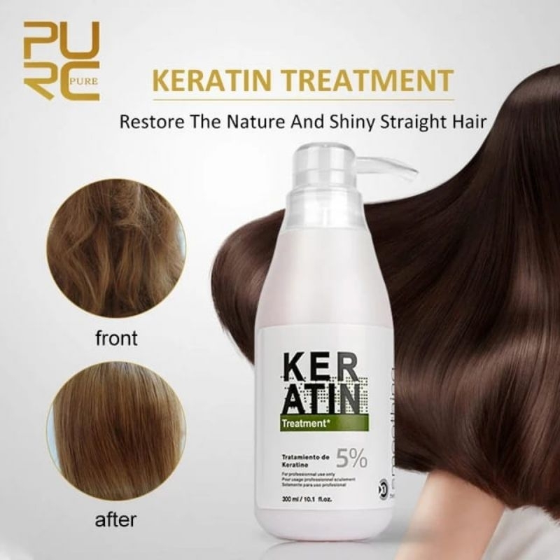 Jual Keratin Treatment Pelurus Rambut 300ml Hair Smoothing Brazilian ...