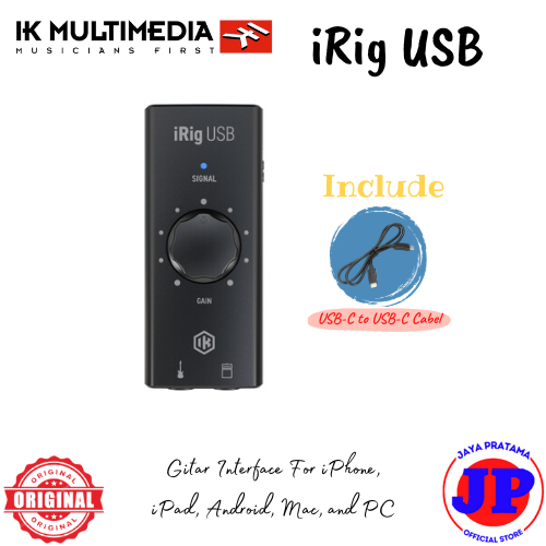 Jual IK Multimedia iRig USB Guitar Interface for iPhone, Android, Pc ...
