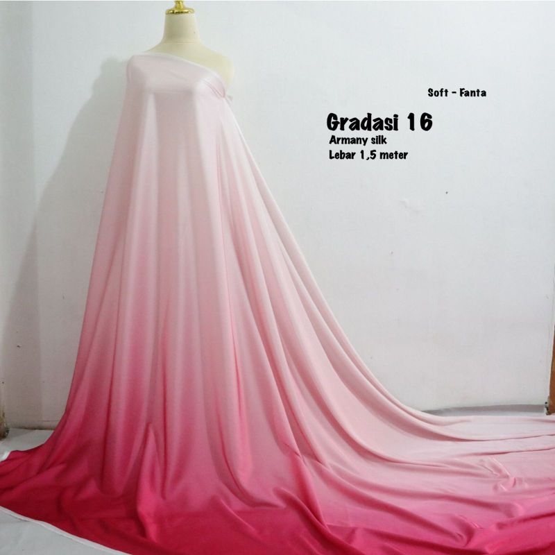 Jual Bahan Silk Gradasi || Kain silk gradasi || Kain gradasi meteran ...