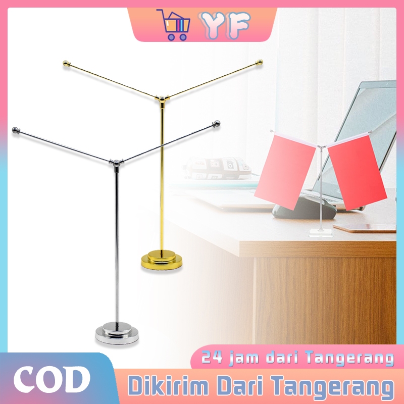 Jual Stand Tiang Bendera Meja Kecil Model Y Flag Pole Stainless Steel Y ...