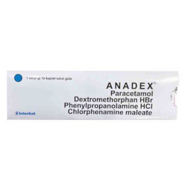 Jual ANADEX Strip - Obat Demam Batuk Pilek Flu Isi 10 Tablet | Shopee ...