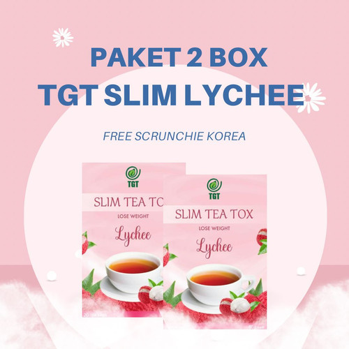 Jual PAKET HEMAT 2 BOX TGT SLIM TEA RASA LYCHEE | Shopee Indonesia