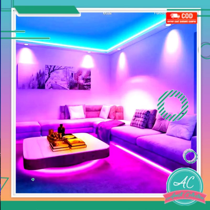 Jual Lampu LED Hias List Dekorasi Atap Plafon Dinding Rumah Gapura ...