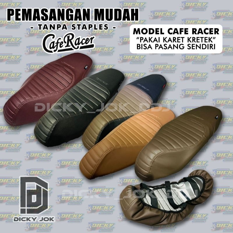 Jual Cover Jok Model 𝗖𝗮𝗳𝗲𝗿𝗮𝗰𝗲𝗿 Pelindung Jok Motor (PAKAI KARET) Beat ...