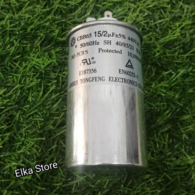Jual Kapasitor Capacitor 15 uF + 2 uF Outdoor AC Panasonic Original | Shopee Indonesia