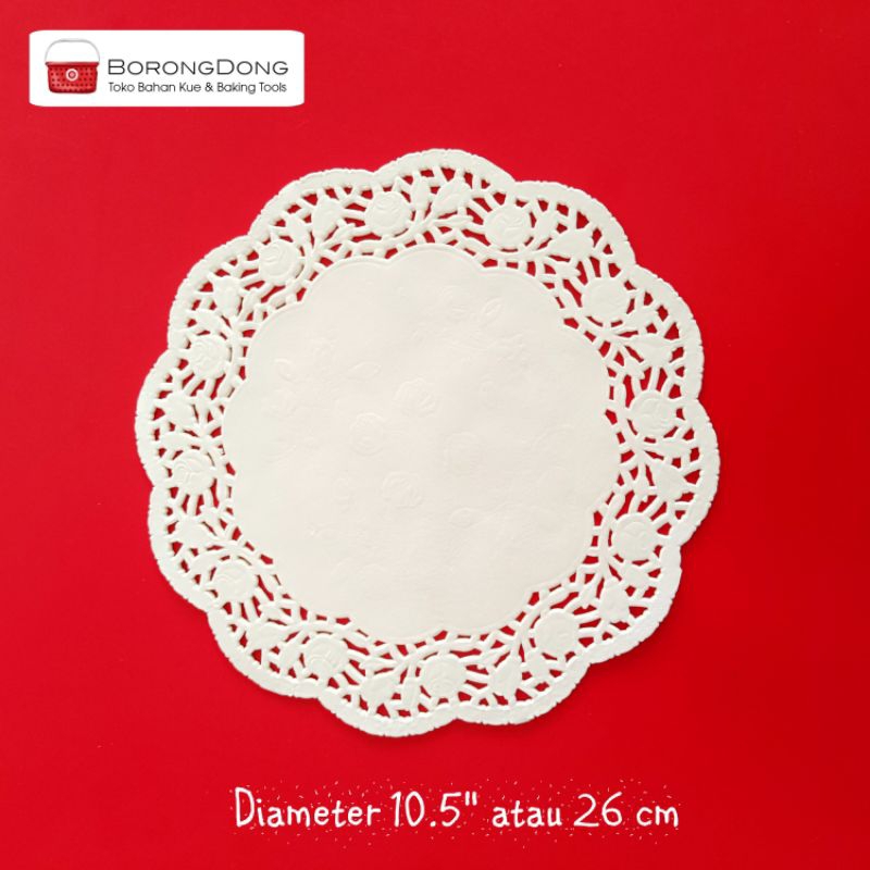 Jual Paper Doilies / Paper Doyles 10.5" atau 26 Cm (isi 10 lembar ...