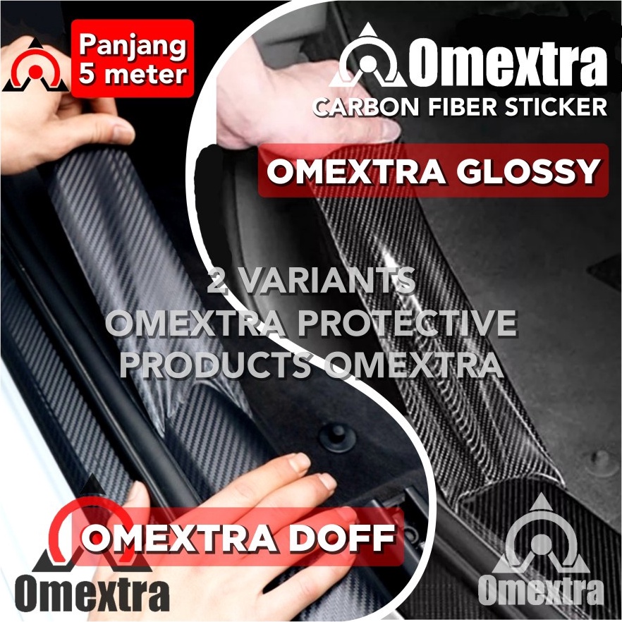 Jual Terupdate 5D Carbon Fiber Omextra Anti Collision Body Sill Plate ...