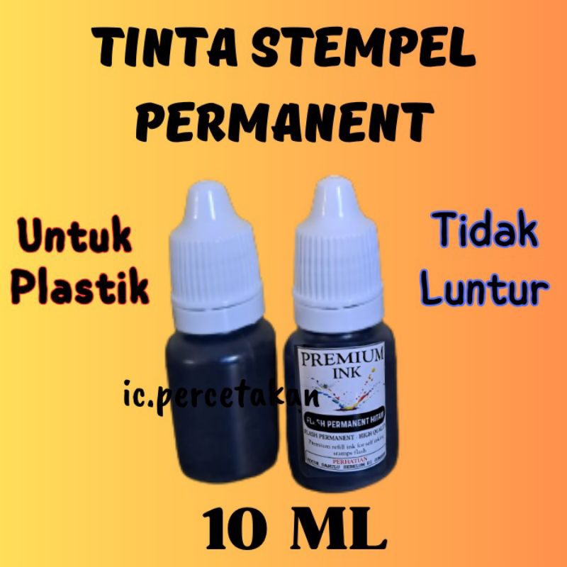 Jual TINTA STAMPEL PERMANEN | TINTA UNTUK PLASTIK/GELAS CUP | Shopee ...