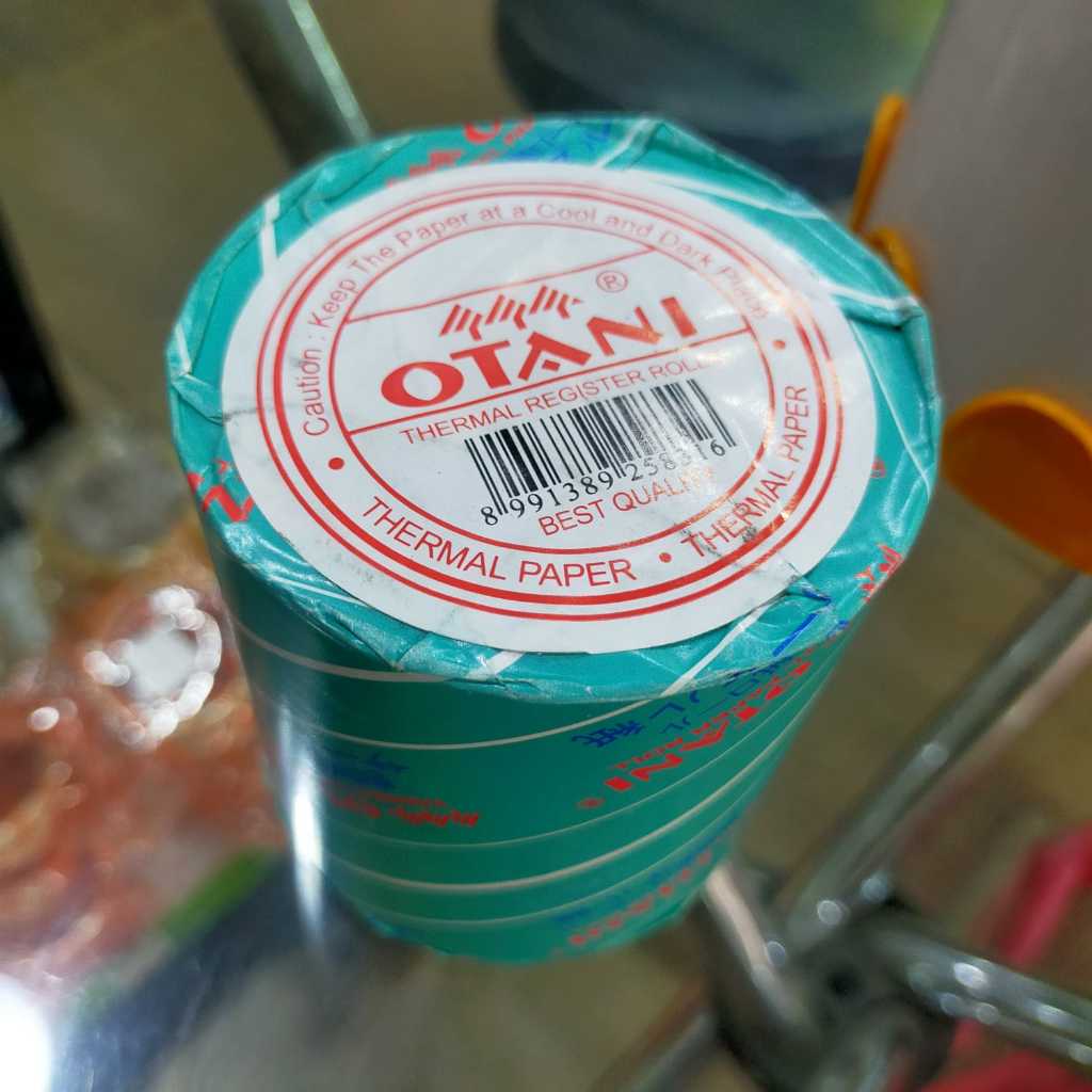 Jual Thermal Paper Roll OTANI Black 80x80 (179) Kertas Thermal Hitam 80 ...