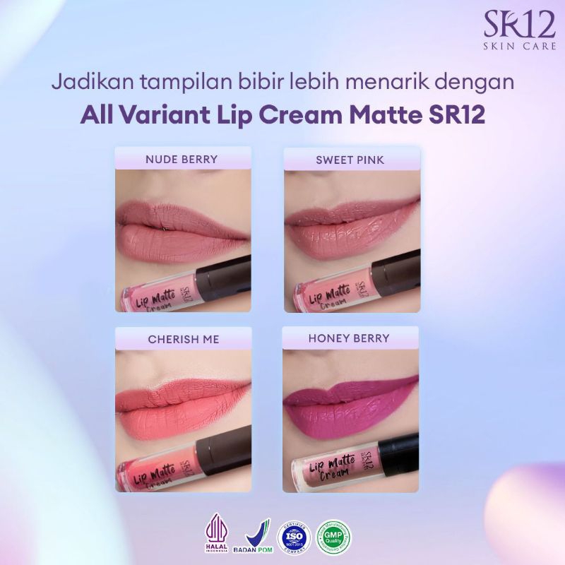 Jual SR12 LIPSTIK Lip Matte Cream/ Ringan Awet No Paraben Anti Bikin ...