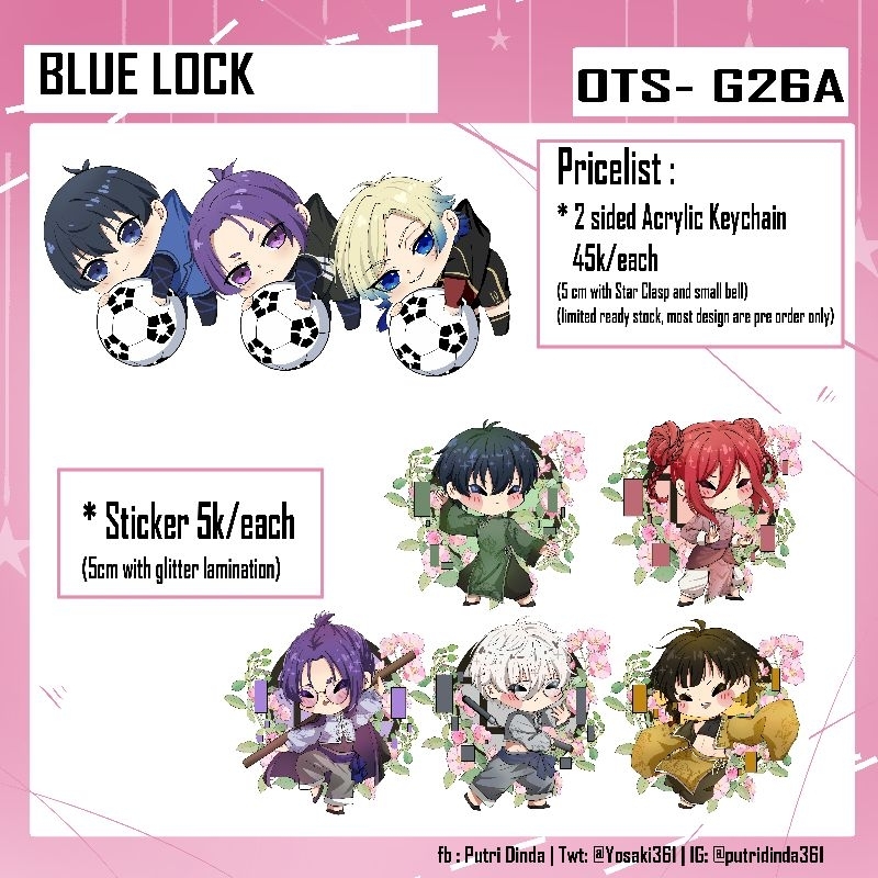 Jual Blue Lock keychain | Shopee Indonesia