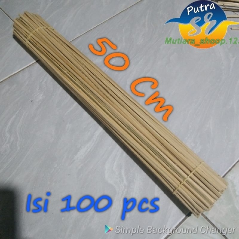 Jual STIK BAMBU 50 CM UJUNG TUMPUL ISI 100 PCS | Shopee Indonesia
