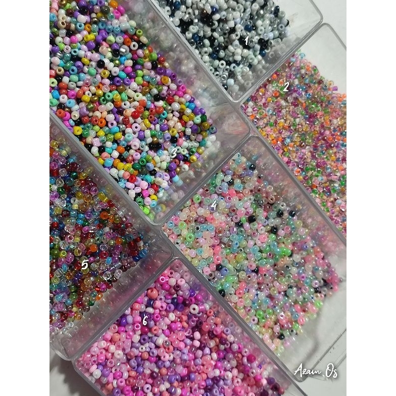 Jual Payet pasir rainbow 8/0(3mm) | Shopee Indonesia