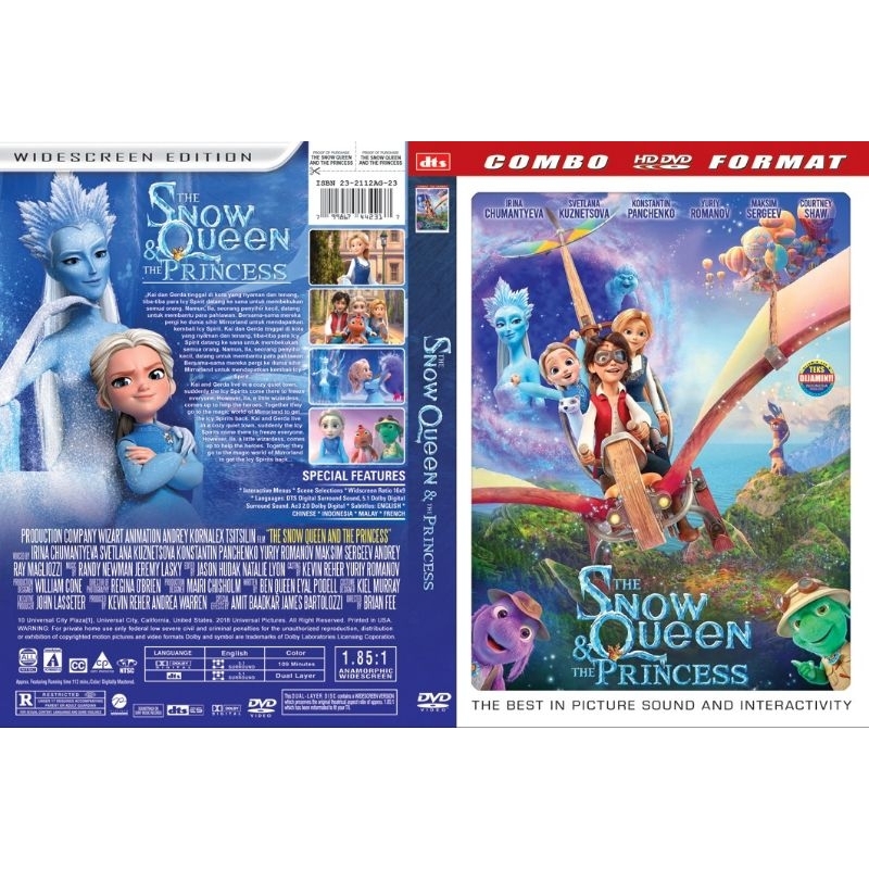Jual dvd The Snow Queen and the Princess 2023 {OD DTS R1} {Animation, Adventure, Fantasy} {Irina ...