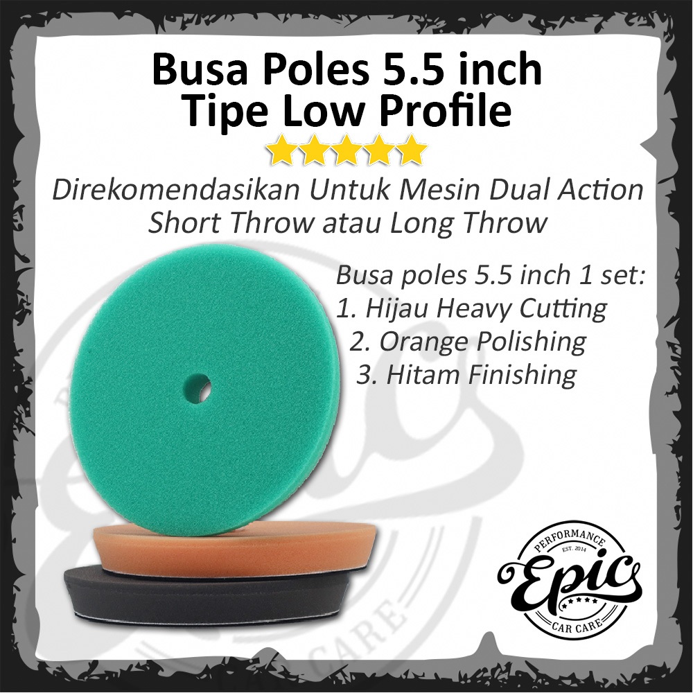 Jual Busa Poles Dual Action Polisher Poles Mobil Epic Low Profile 1 Set ...
