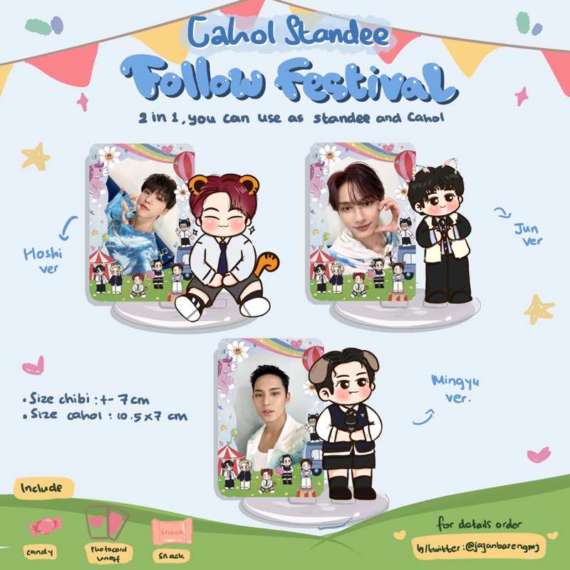 Jual Pelunasaan Standee Follow Festival SET | Shopee Indonesia