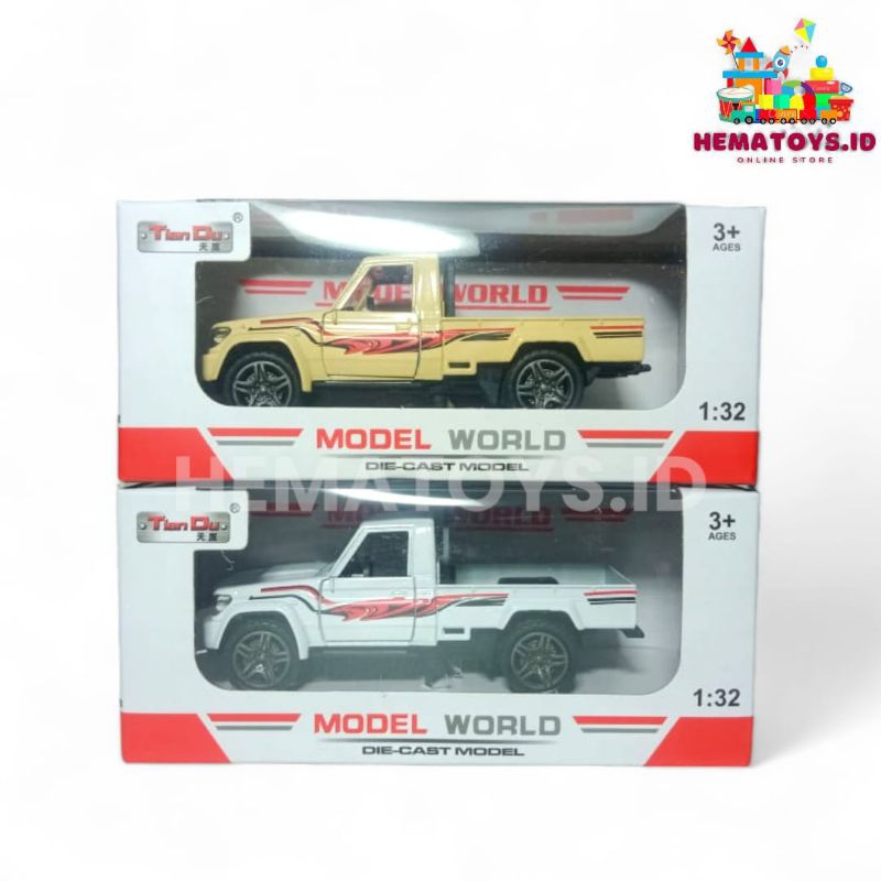Jual Diecast Mobil Pick Up skala 1:32 Miniatur Mobil Truck PickUp ...