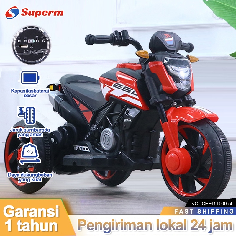 Jual Mainan Anak Motor Gowes Roda Tiga/Motor Motoran Balance Bike ...