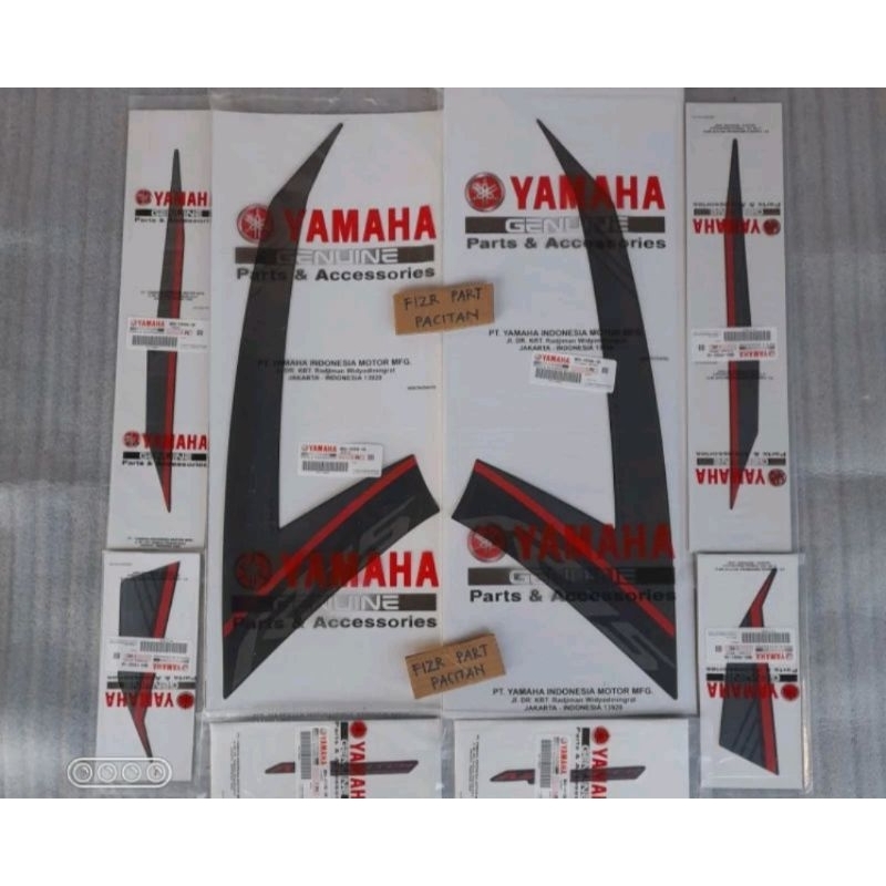 Jual striping stiker YAMAHA R15 VAA V3 2018 2019 hitam dof metalik ...
