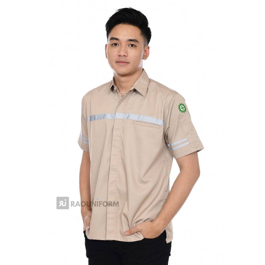 Jual Atasan Wearpack tangan pendek/Baju kerja proyek/seragam safety ...