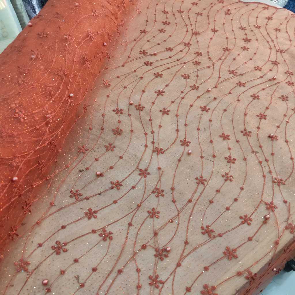 Jual KAIN TILE AKAR MUTIARA DAN GLITTER WARNA TERBARU ADA DENIM ...