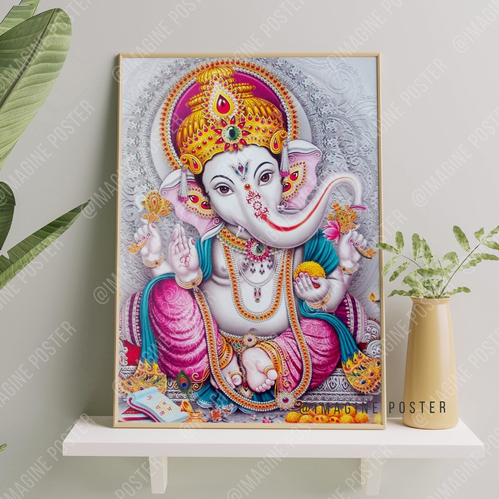 Jual Poster Gambar Dewa Hindu - Poster Dewa Ganesha A3 - V11 | Shopee ...