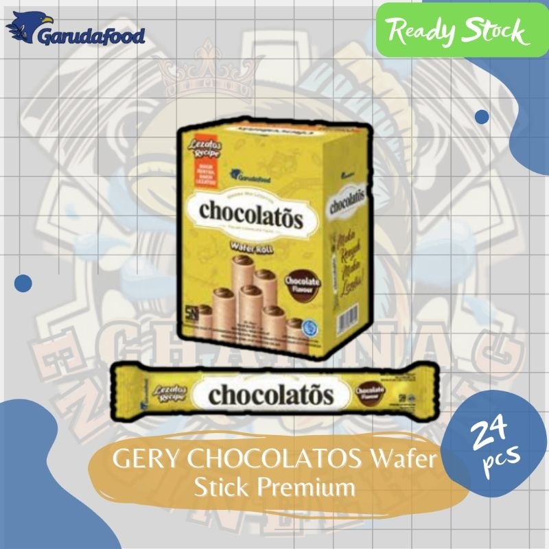 Jual GERY CHOCOLATOS - Wafer Stick Premium | 1 Box Isi 24 | Shopee ...